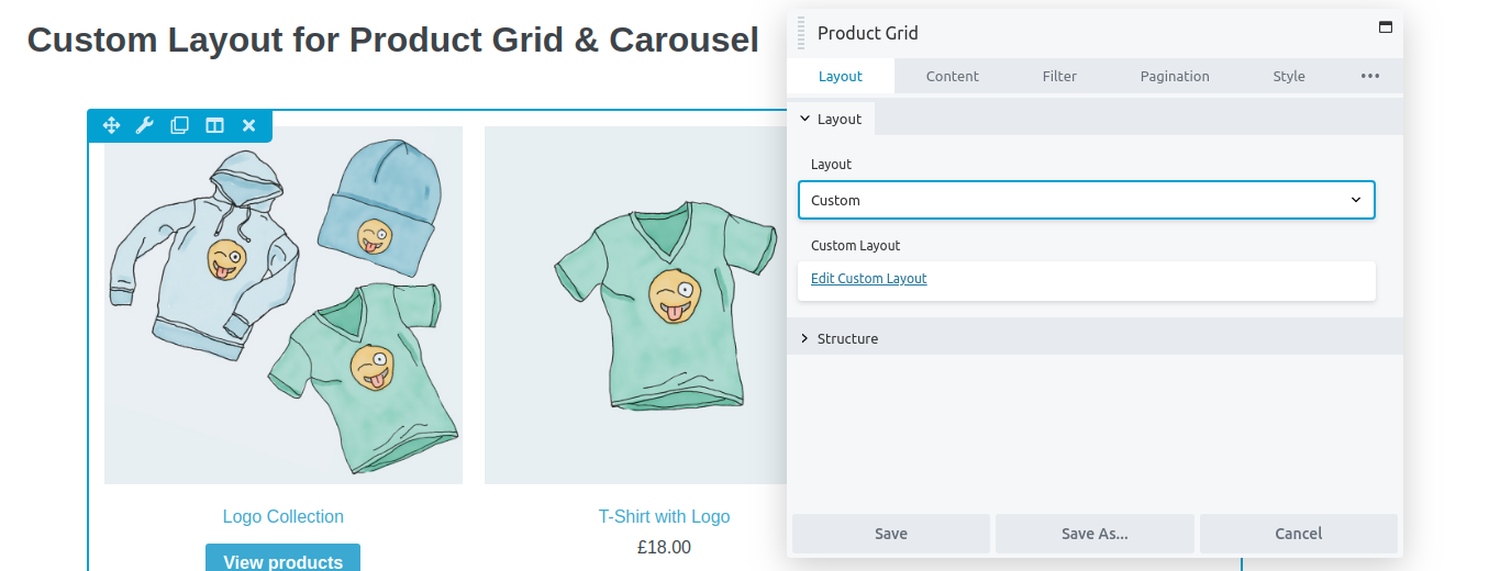 How to Create Custom Layout for Product Grid and Carousel? - PowerPack ...