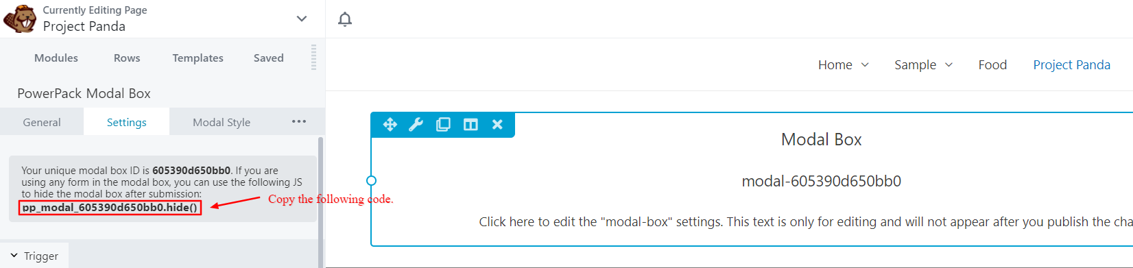How to Close Modal Box on Form Submission? - PowerPack Beaver Builder Addon
